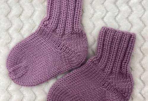 Вязаные носки детские 0-12мес