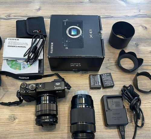 Камера Fujifilm X-E1 kit 18-55mm, kit 50-230mm