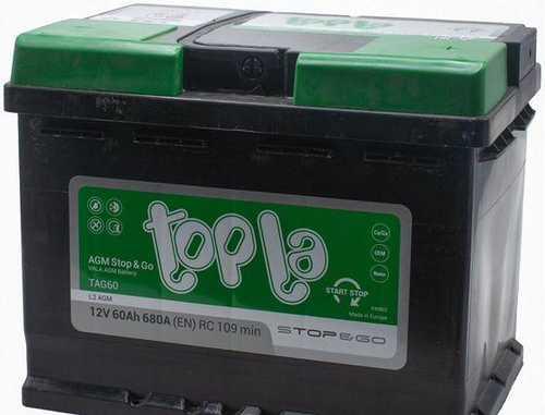 Аккумулятор Topla AGM Stop&Go (L2 AGM ED) 60 Ач 68