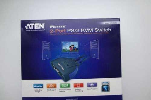 Переключатель KVM Aten CS62S PS/2 VGA на два пк