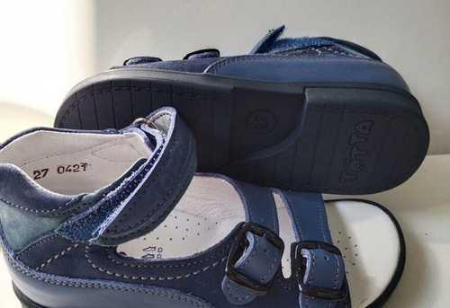 Новые туфли полуботинки Тотто школа сандали