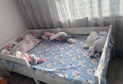 Детская кровать 160x80 с матрасом
