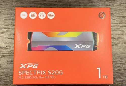 SSD M.2 1 TB новый Adata Spectrix S20G RGB