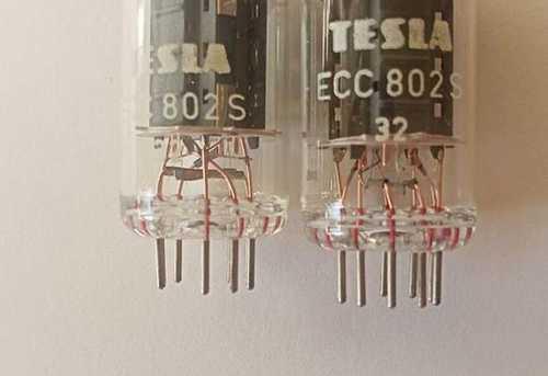 Радиолампа Tesla ECC802S