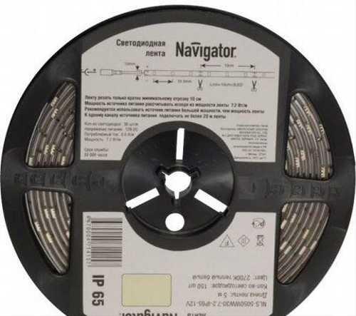 Светодиодная лента Navigator "NLS-R5" 12V IP65 SMD