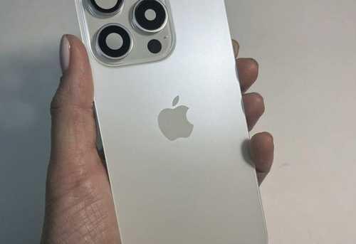 Задняя крышка iPhone 15 pro white titanium