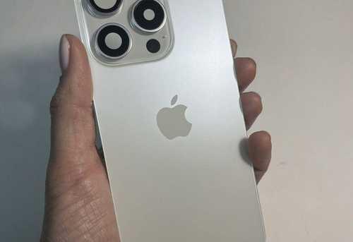Задняя крышка iPhone 15 pro white titanium