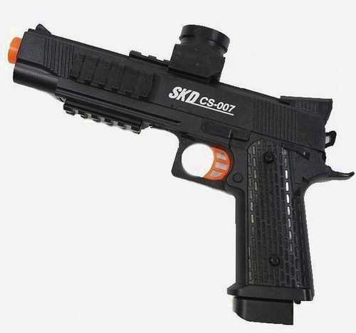 Орбиз пистолет SKD Colt 1911 / лазер, фонарик / черный / 6  / orbeez