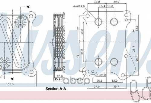 Радиатор масляный fiat grande punto 05- opel