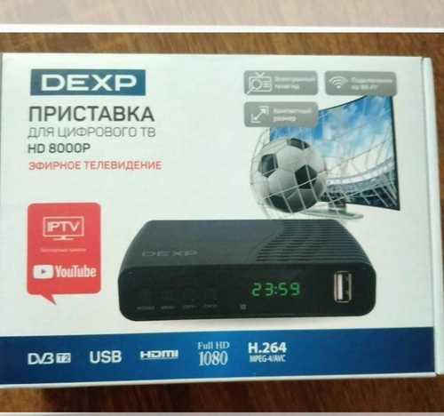 Приставка для цифрового тв dexp HD 800 Р,новая