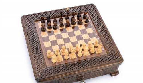 Шахматы резные в ларце "Доблесть" 40, Harutyunyan