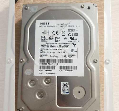 Жесткий диск hgst 4TB