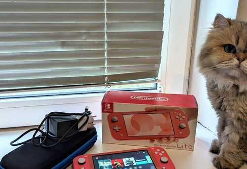 Nintendo switch lite новая прошитая 128гб