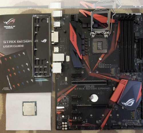 Материнская плата asus rog strix b250h gaming