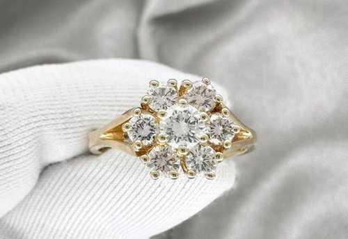 Золотое кольцо с бриллиантами 585 пробы 4.55 гр