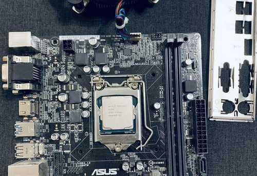 Связка Asus h110m-r+ pentium g4560+ кулер