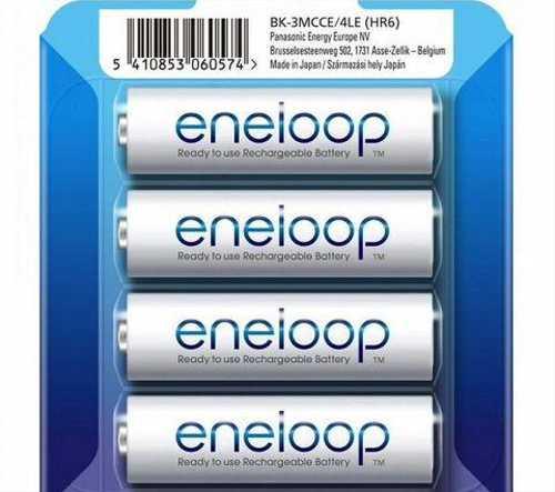 Аккумуляторы Panasonic Eneloop BK-3mcce/4LE