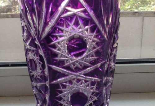 Хрустальная ваза Богемия