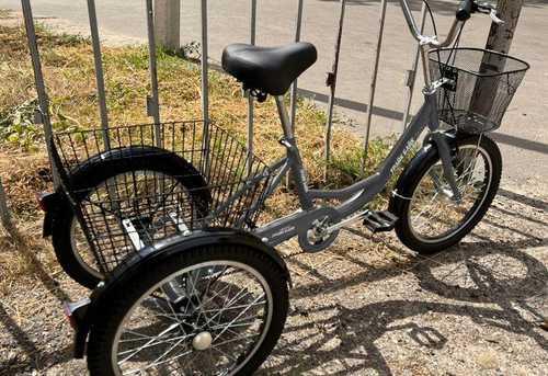 Трицикл взрослому для поездок по городу, парку
