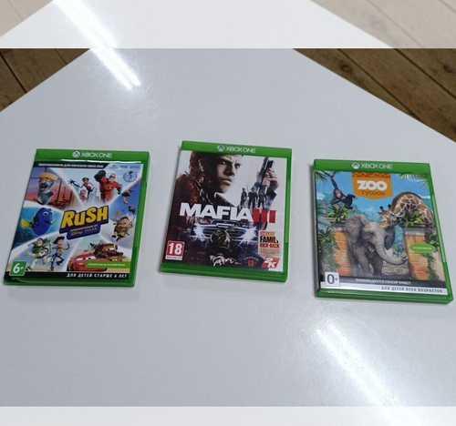 Xbox игры. Rush, Mafia 3, Zoo tycoon