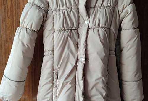 Зимнее пальто пуховик для девочки 152-158