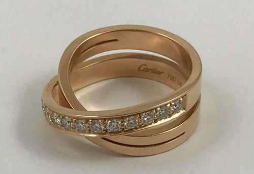 Золотое кольцо Cartier с бриллиантами 0.45 ct