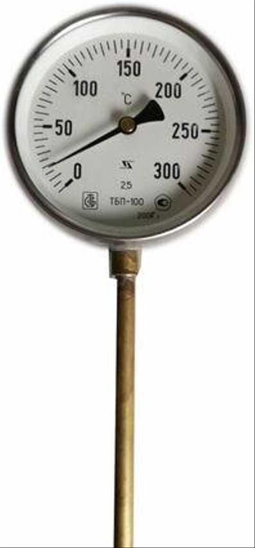Термометр биметаллический тбп-100 (0+300), 150мм