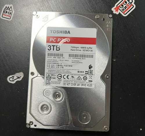 HDD toshiba hdwd130 : 3 TB