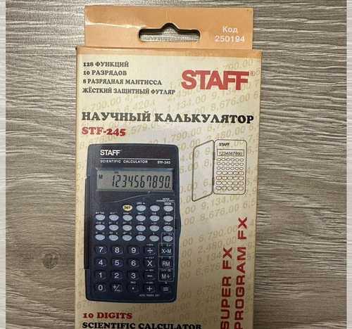 Инженерный калькулятор staff STF-245