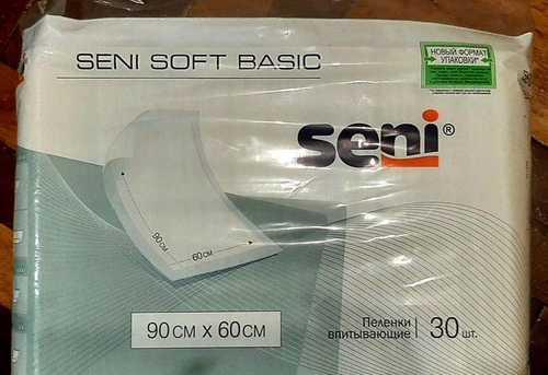 Seni Soft Basic простыни (пеленки) 90х60см, 30 шт