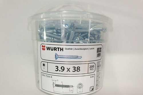 Wurth Саморез DIN 7504-R 3.9x38 (Torx)