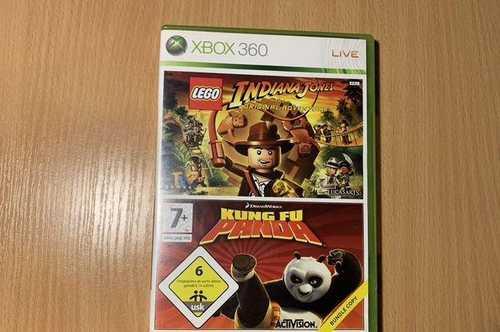 Lego indiana Jones + Kung Fu Panda для Xbox 360