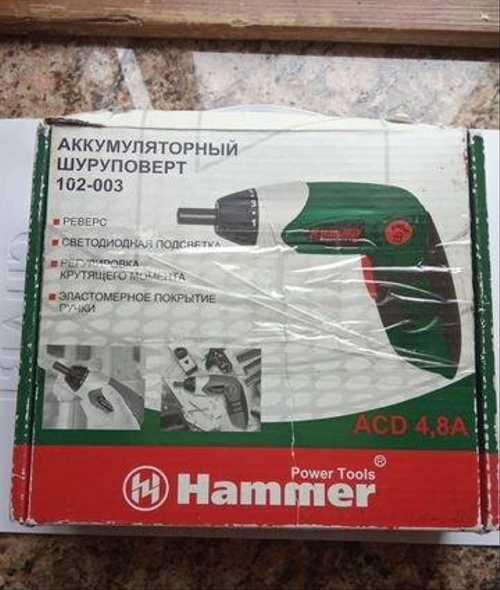 Аккумуляторная отвертка Hammer ACD4.8A