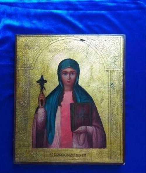 Икона старинная Нина, просветительница Грузии