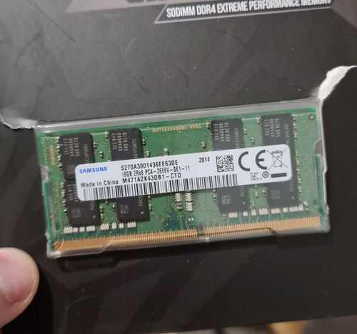 Оперативная память ddr4 16gb Samsung