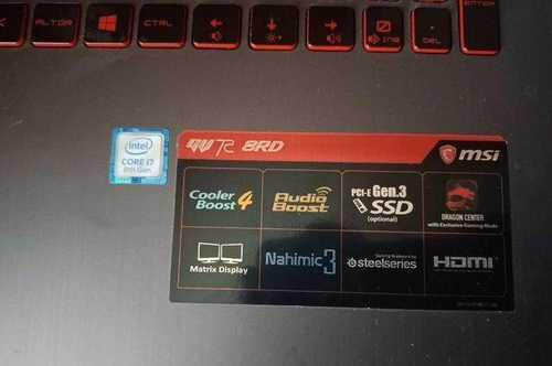 Ноутбук Msi GV72