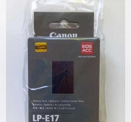 Аккумулятор Canon LP E17 Оригинальный (гарантия)