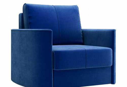 Кресло-кровать Айви, синий, велюр
