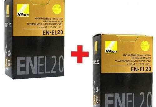 2 шт. Аккумулятор Nikon EN-EL20