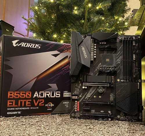 Материнская плата gigabyte b550 aorus elite v2