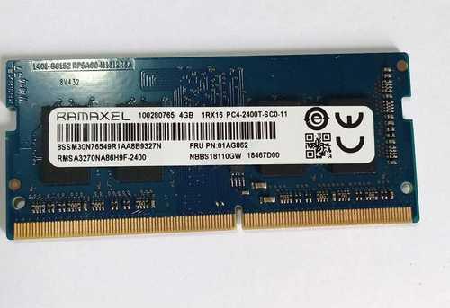 Модуль оперативной памяти DDR4 4GB для ноутбука