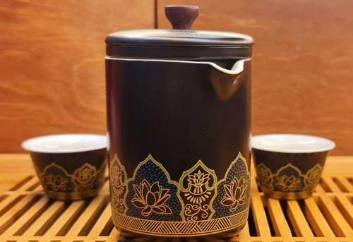 Походный набор для чайной церемонии "Черное золото