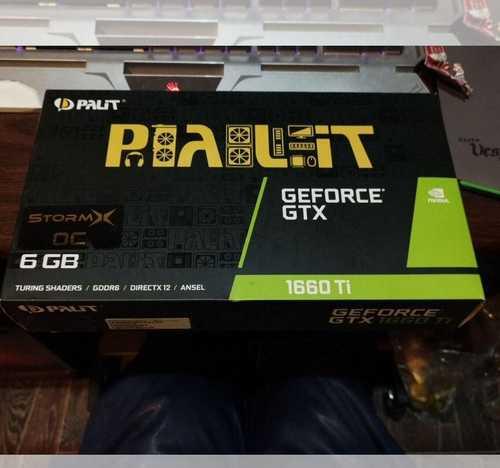 Видеокарта Palit GeForce GTX 1660 Ti StormX OC 6G