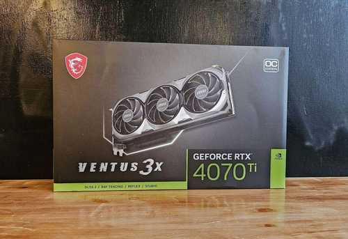 Видеокарта MSI 4070 Ti Ventus 3x. Новая, гарантия