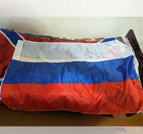 Флаг РФ триколор большой 135х90 см
