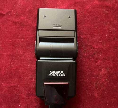 Вспышка камеры sigma EF-500 super