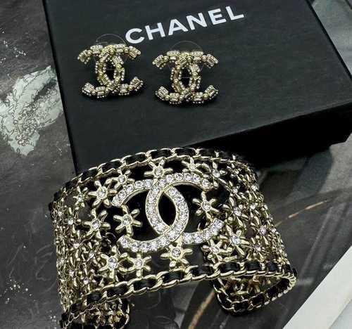 Браслет и серьги Chanel premium