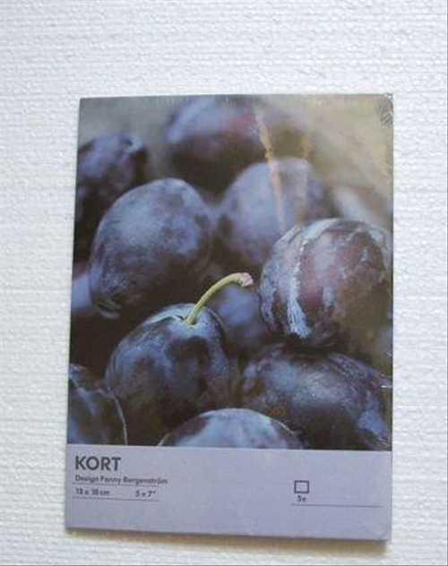 Открытки kort (IKEA) фрукты 13(18 см, 5 шт./уп