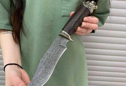 Нож охотничий,туристический дамасской стали