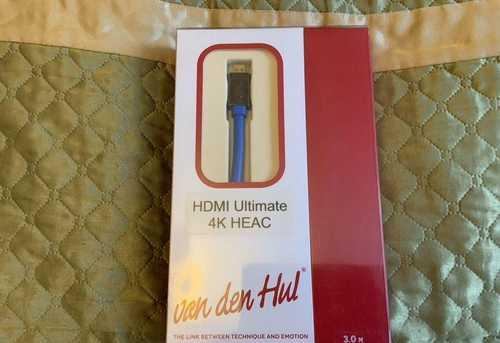 Кабель Van Den Hul hdmi Ultimate 4K heac 3.0m